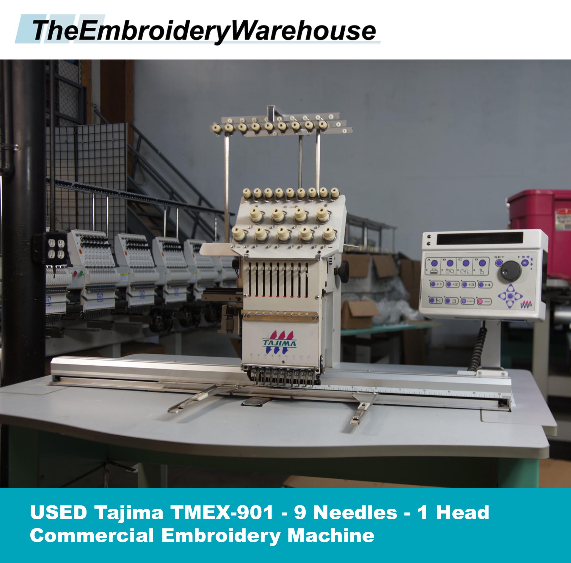 USED Tajima TMEX-901 - 9 Needles - 1 Head